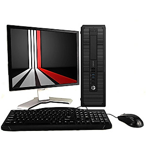 HP Prodesk 600 G1 SFF Slim Business Desktop Computer, Intel I7-4770 3.40 GHz, 32GB RAM, 256GB SSD 500gb SATA Drive,with 22 P221 Monitor, DVD, USB 3.0, Windows 10 Pro 64 Bit (Renewed)