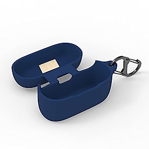 METEQI Shockproof Protective Silicone Cover Compatible with Jabra Elite 3 (Navy Blue)