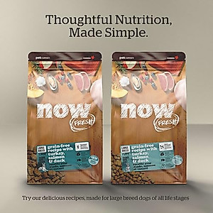 Now Fresh Grain-Free, Dry Dog Food, Real Meat and Fish, Turkey, Salmon and Duck Large Breed Adult Recipe, 25 lb Bag