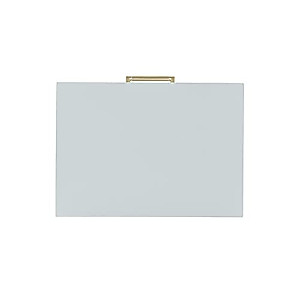 Linon Modern Ice Blue Gold Hardware Lennon Two Drawer Nightstand