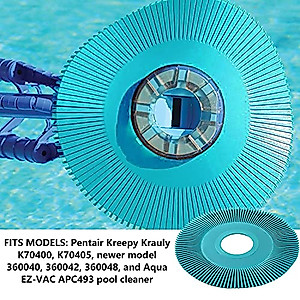 Funmit K12896 Pool Cleaner Pleated Seal K12894 K12895 Replacement for Pentair Kreepy Krauly K70400 K70405 360040 360048 360042