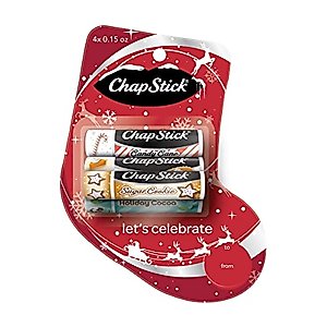 ChapStick Holiday Collection Let’s Celebrate Holiday Lip Balm Stocking Gift Pack - 0.15 Oz (Pack of 4)
