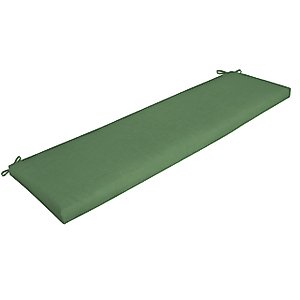 Arden Selections Outdoor Bench Cushion, 46 x 17, Rain-Proof, Fade Resistant 17 x 46, Moss Green Leala