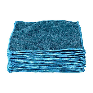 Shop LC Set of 20 Teal Kitchen Towels Dish Cloth Double Sided Microfiber and Scratch Fiber Rags for Cleaning Birthday for Mom