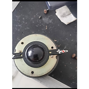 Heyiarbeit 4Pcs 25.5mm/1.00" Tweeter Voice Coil Audio Speaker High Tone Silk Film Rack Dome Tweeter Accessory for Audio Replacement Black