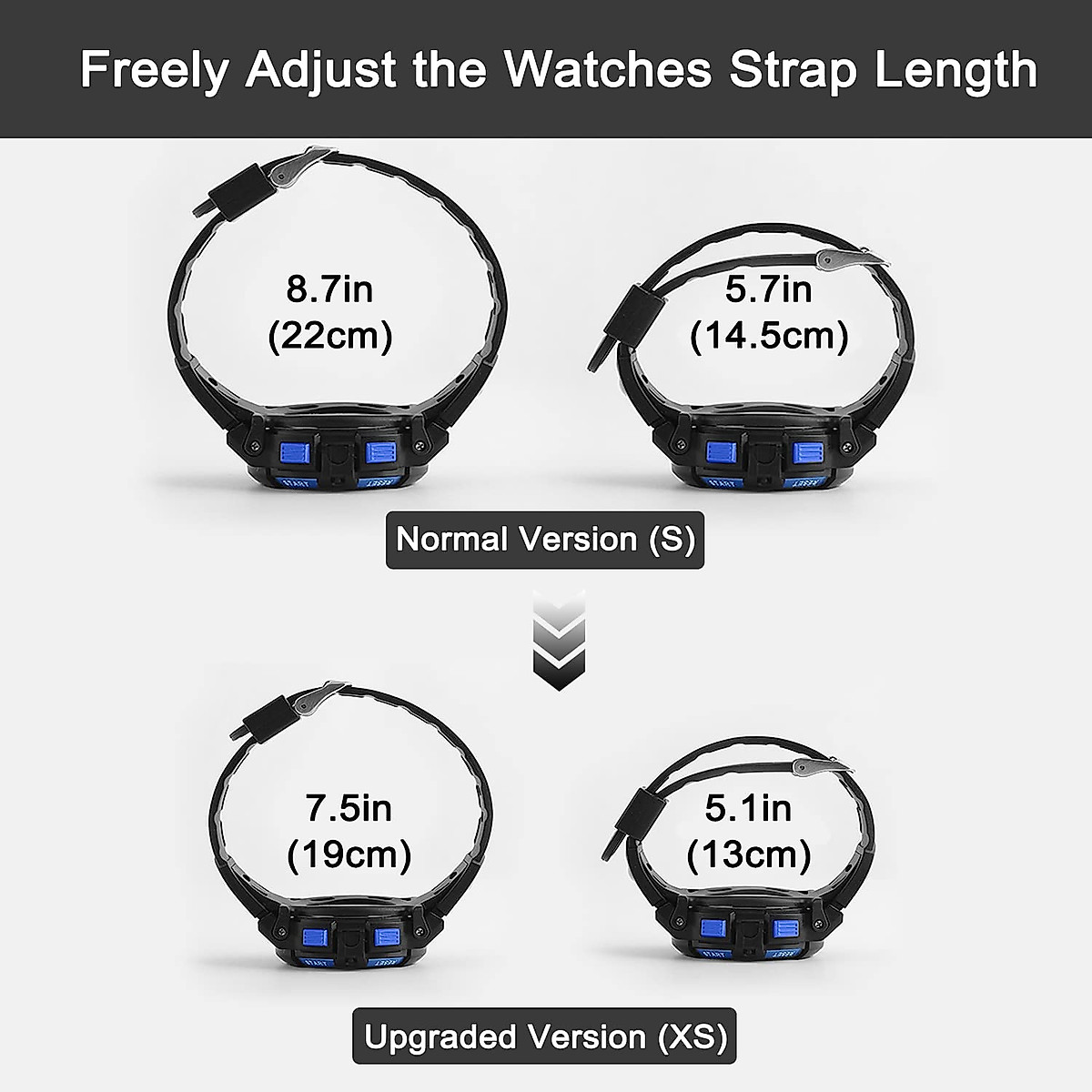 Kids Watch,Boys Watch for 3-15 Year Old Boys,Digital Sport Outdoor Multifunctional Chronograph LED 50 M Waterproof Alarm Calendar Analog Watch for Children with Silicone Band,Kids Gift