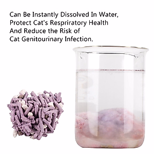 Dust-Free Lavender Cat Tofu Litter - Fast Drying, Ultra Absorbent Clumping Pellets, Less Scattering