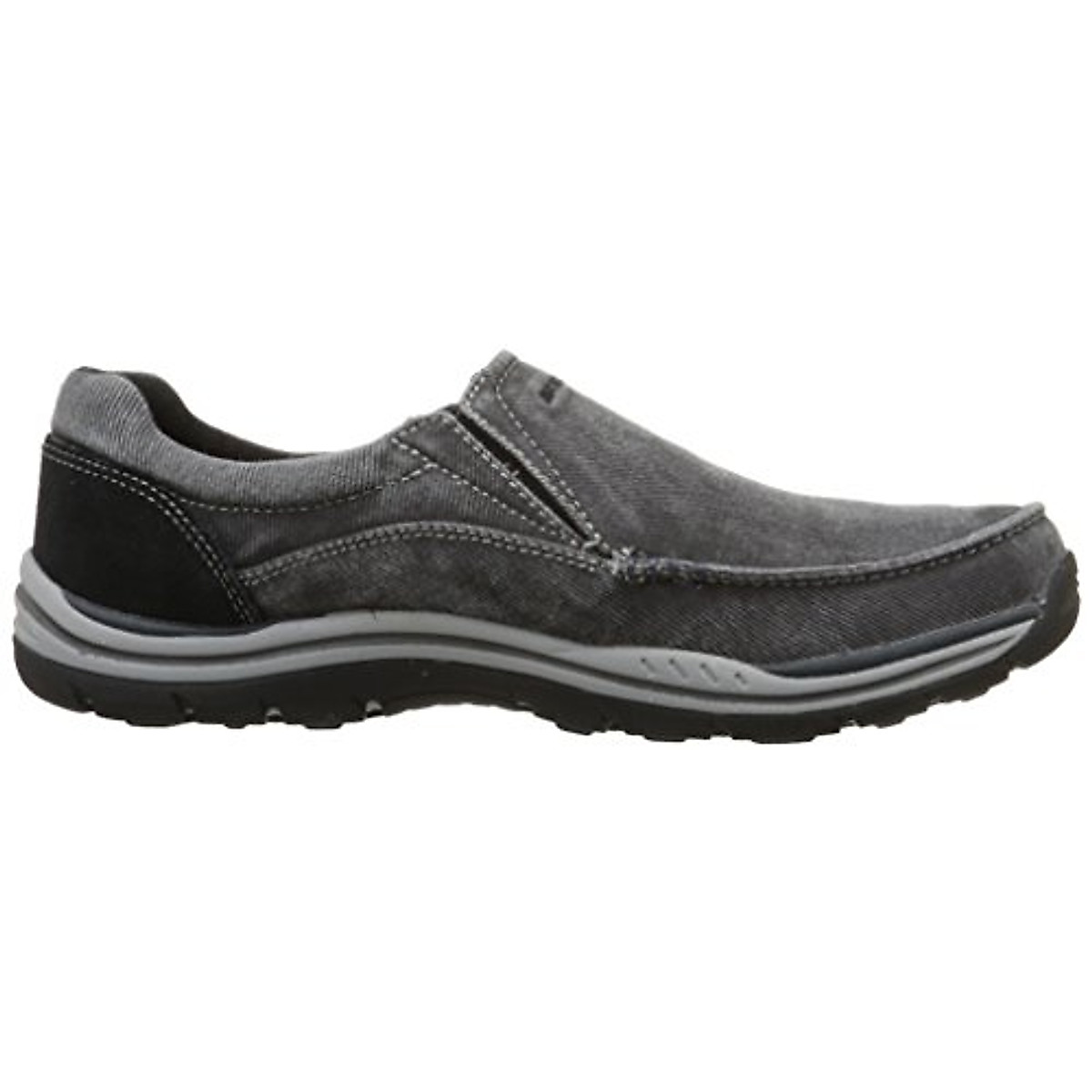 Skechers Men's Expected Avillo Moccasin, Black, 9.5 Medium US