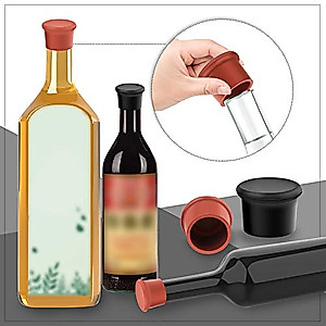26Pcs Wine Glass Charms Tags with Bottle Stopper, Silicone Wine Glass Drink Markers for Bar Party Martinis Cocktail Champagne Stem Glasses