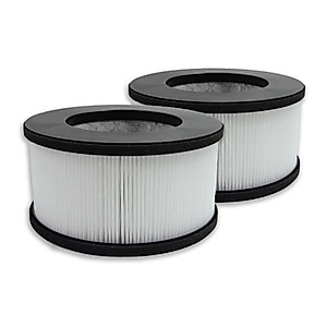 PUREBURG Replacement Filter Compatible with Bulex AF-3222 Air Purifier, 2-Pack H13 HEPA Activated Carbon 2-in-1 4-Stage Filtration Air Clean Dust VOCs