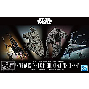 Bandai Hobby - Star Wars - The Last Jedi Clear Vehicle Set, Bandai Spirits VM Model Kit