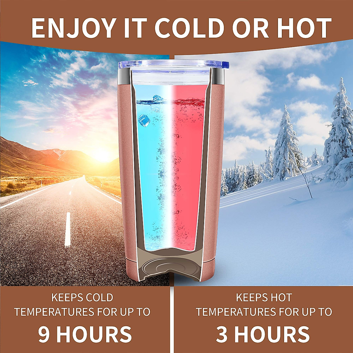 JERIO 50th Birthday Gifts for Women, Gifts For Women Turning 50, 50 Years Old Birthday Gifts for Her, Mom, Wife, Sister, Grandma, Friends 20oz Tumbler