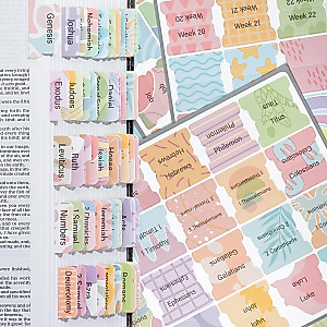 Mr. Pen- Bible Tabs, 120 Tabs, Laminated Bible Tabs for Women and Men, Bible Tabs for Study Bible, Bible Index Tabs, Bible Book Tabs, Bible Labels Tabs, Mr Pen Bible Tabs