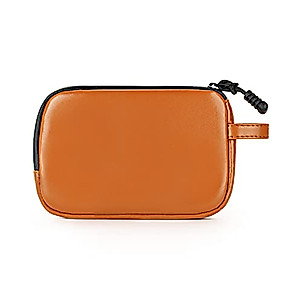 SafeDelux Small Smell Proof Storage Bag Organizer Zipper Pouch 6.3 x 4.3 Inch Small Travel Water Resistant Bag Great Father Day Gifts (Brown)