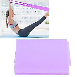 TPE Fitness Elastic Bands Resistance Belt Yoga Exercise Accessory for Strength Training(Purple)