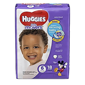 Huggies Little Movers Diapers - Size 6-18 ct