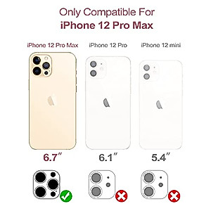 WeLoveCase for iPhone 12 Pro Max Wallet Case with Credit Card Holder & Hidden Mirror, Three Layer Shockproof Heavy Duty Protection Cover Protective Case for iPhone 12 Pro Max - 6.7inch Rose Gold