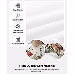 Big buy store Office Chair Cover Green Eucalyptus Leave Desk Chair Cover Stretch Elastic Universal Computer Chair Covers Mushroom Butterfly Stretch Rotating Chair Slipcovers Protectors