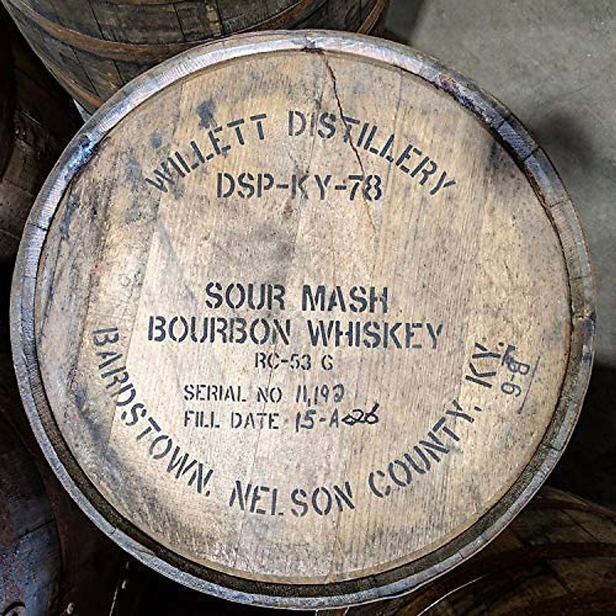 Midwest Barrel Company Authentic Bourbon/Whiskey Barrel (53 Gallon) Used Genuine American Oak Wood Barrel