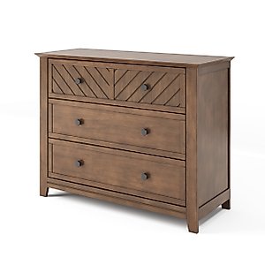 Child Craft Atwood 3 Drawer Dresser for Nursery or Bedroom, Plenty of Storage, Anti-Tip Kit Included to Prevent Tipping, Non-Toxic, Baby Safe Finish (Cocoa Bean)