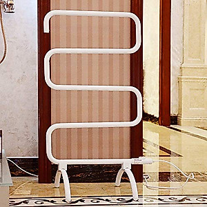 Homeleader Towel Warmer and Drying Rack, Heated Towel Rack, Wall Mount & Free Standing Towel Heater for Bathroom, 120W