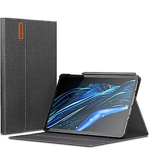 INFILAND Galaxy Tab S9 / S8/ Tab S7 Case, Multi-Angle Stand Cover Compatible with Samsung Galaxy Tab S9/ Tab S8/ Tab S7 11 Inch SM-X710/SM-X716B/SM-X718U 2023 Tablet [Auto Wake/Sleep], Dark Gray