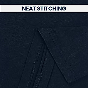 Utopia Wear Men's Turtleneck Slim Fit Lightweight Pullover Top, Large, Navy