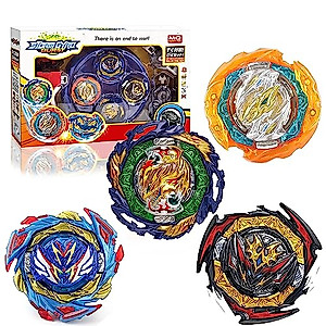 Battling Top Burst Stadium Battle Game Set,4 Spinning Tops 2 Launchers 1 Arena Combat Game,Battling Game Toys Birthday Gifts for 8-12 Boys Children Kids