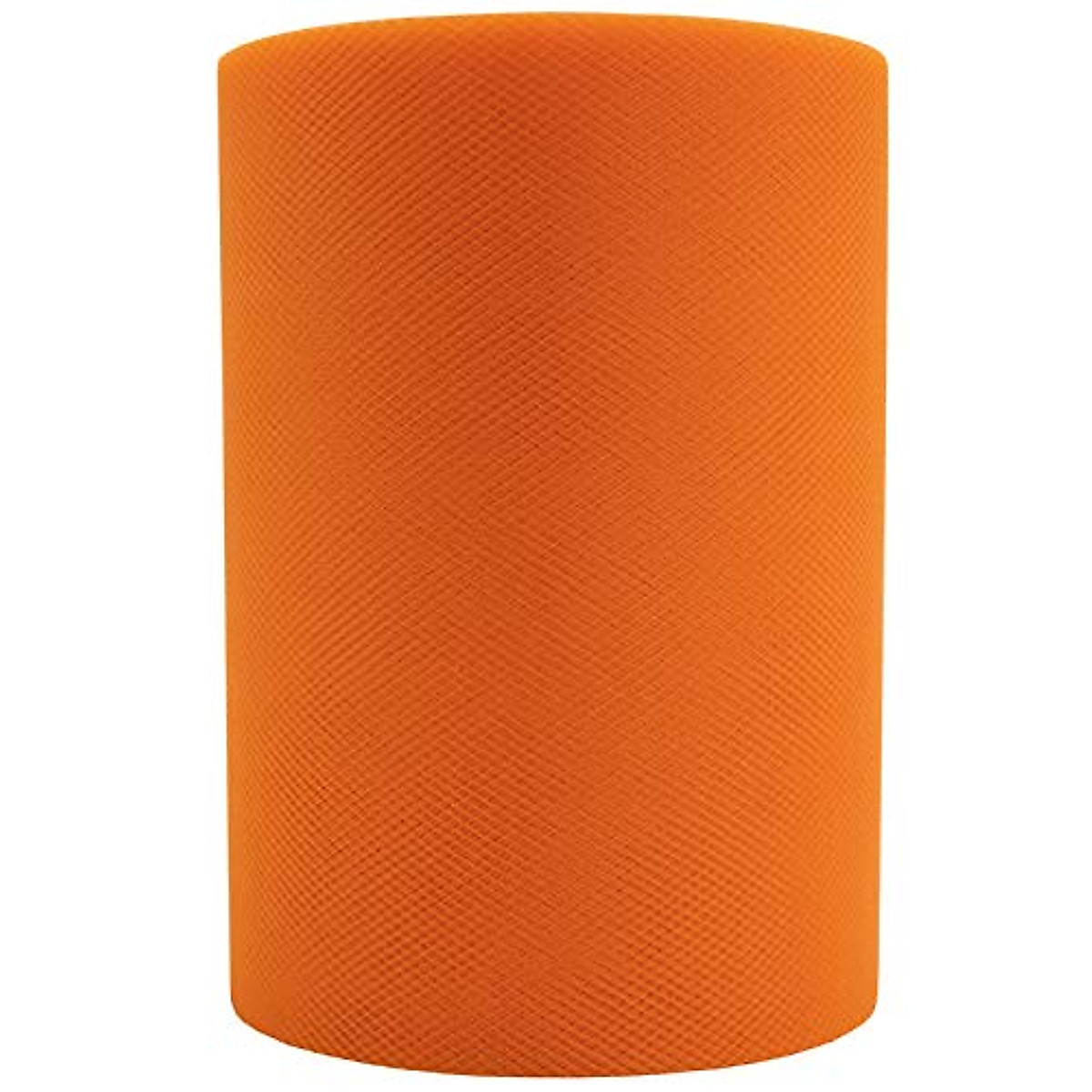Tulle Fabric Roll | 6” by 100 Yards | Polyester Spool for Crafts Decorations Tutu Weddings Costumes Skirts Parties Gift Bow and More – by Craft Forge (Orange)