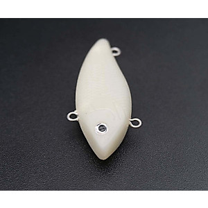 10pcs Fishing Unpainted VIB Crankbait Lure Body 49mm 4.59g Blank lipless Hard LuresSimulation Blank Body Clear Hard Baits Trout Salmon Minnow Lure Popper Lures Topwater Freshwater with Free Eye