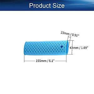 Yinpecly 3Pcs Silicone Hot Handle Holder Rubber Pot Sleeve Heat Resistant Kitchen Potholders for Cast Iron Pans, Metal Frying Pans, Skillets, Griddles, Blue