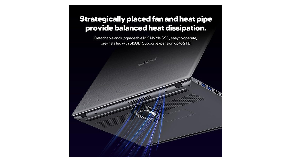 WIPEMIK 2023 Newest 15.6" Windows 11 Laptop with 12GB RAM & 512GB SSD