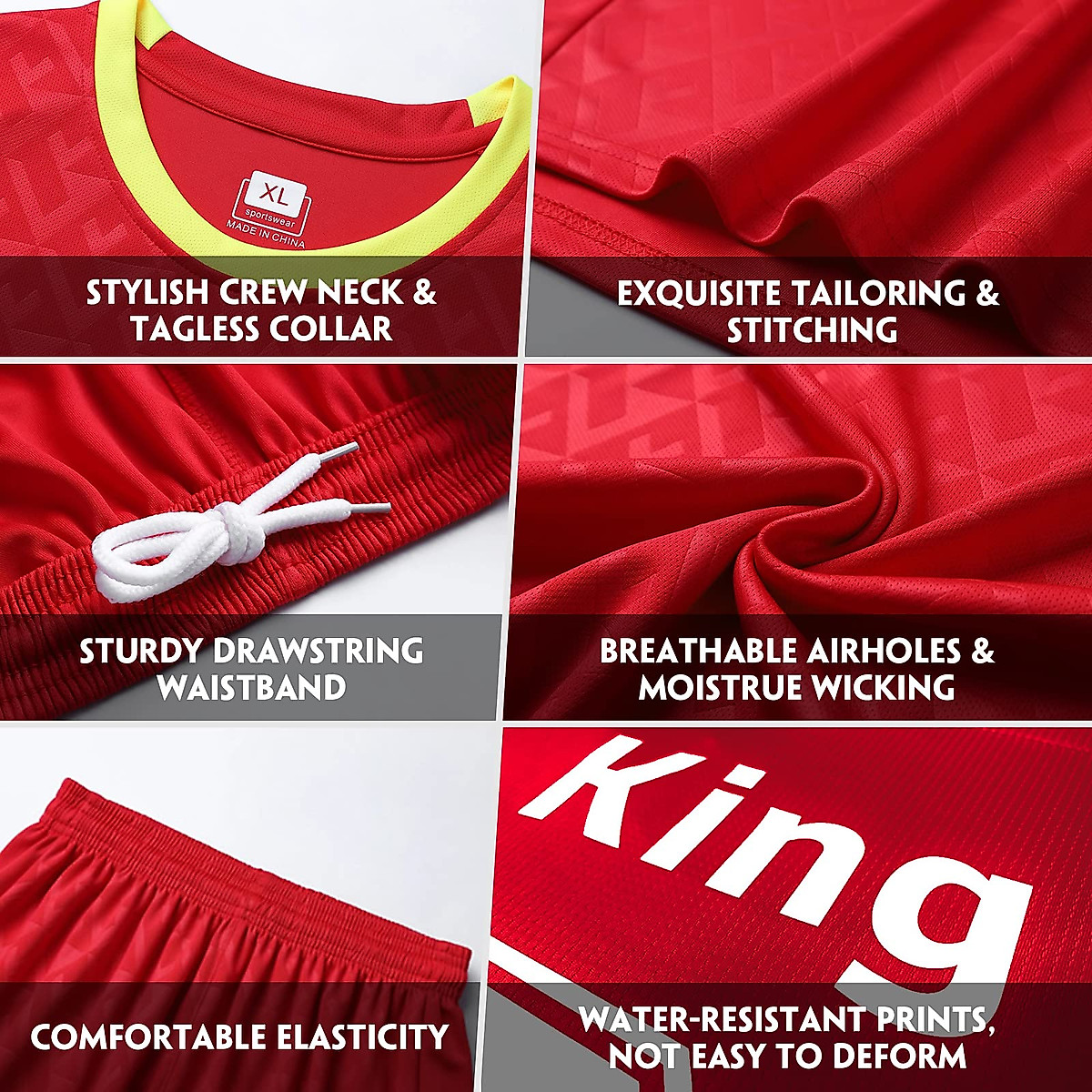 Custom Soccer Jersey for Kids Adults Men women-Personalize Shirts and Short with Name Number Team Logo