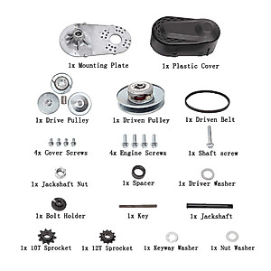 Torque Converter Go Kart Clutch 3/4 inch 10T 40/41 & 12T 35 Chain Drive Belt Pulley Replace for Manco Comet TAV2 Mini Bike, 30 Series