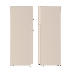 Conserv 30in RETRO Refrigerator 18cf Top Mount w/AUTOMATIC ICE MAKER 110V Handle(Cream)