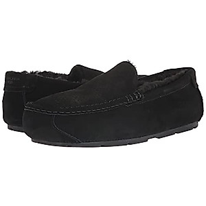 Koolaburra by UGG Men's Tipton Emboss Slipper, Black, Size 8