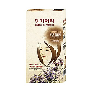 Daeng Gi Meo Ri- Medicinal Herb Hair Color Cream [Light Brown], Covering Gray Hair, Protecting Damaged Hair from Hair- Dyeing, Contains High-Keratin, 8.47 Oz