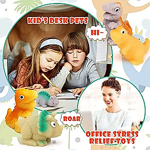 Moltby 48Pcs Dinosaur Party Favors - Dino Tote Non-woven Goodie Bags Dinosaur Keychain Slap Bracelets Stress Relief Toys for Kids Boys, Dinosaur Themed Party Supplies for Kids Birthday