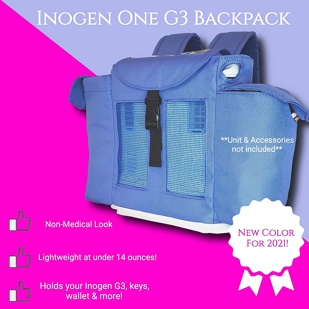 o2totes Backpack Compatible with Inogen One G3/Backpack With Storage