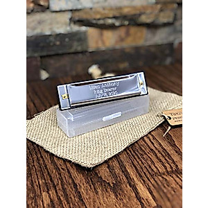 Custom Engraved Personalized Stainless Steel Playing Harmonica