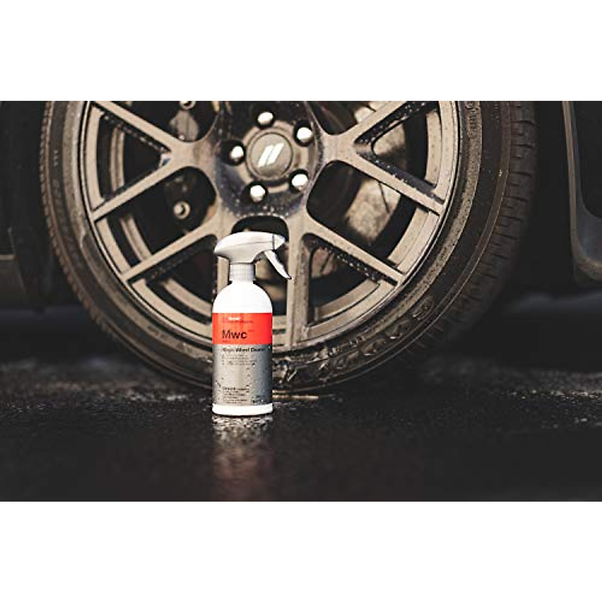 Koch-Chemie - Magic Wheel Cleaner - Powerful Rim and Rim Well Cleaner; Acid Free, Dissolves Iron Particles Using Visible Red Discoloration, Excellent Adhesion and Viscosity (500 milliliters)