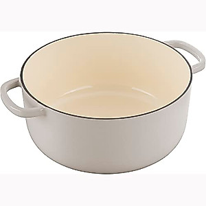 BALLARINI Bellamonte Cast Iron 6-qt Round Dutch Oven - Crema White