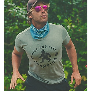 Crazy Dog Men's Short Sleeve Crew Neck T-Shirt Dark Heather Grey S