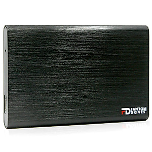 Fantom Drives FD 2TB Portable Hard Drive - USB 3.2 Gen 2 Type-C - 10Gbps - Aluminum - Black - Compatible with Mac/PC/PS4/Xbox (GF3BMC2000U)