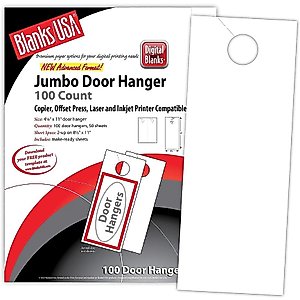 Digital Door Hanger - 4.25" x 11", 100 Door Hangers