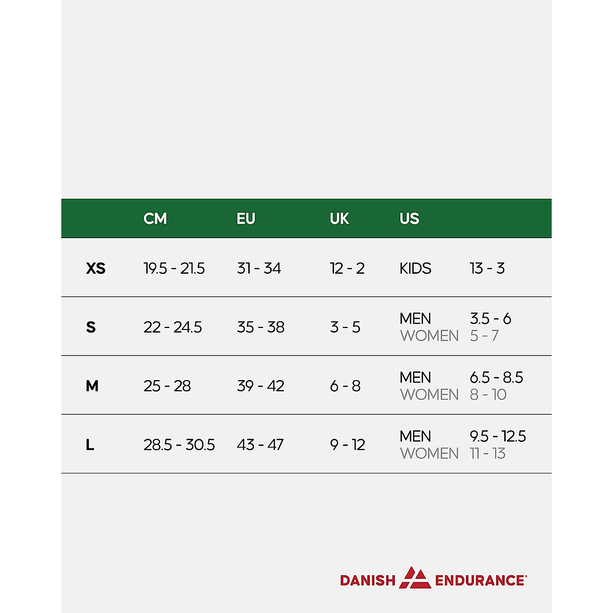 DANISH ENURANCE Merino Wool Performance Ski Socks for Men, Women & Kids, Dark Grey/Light Grey, US Women 8-10 // US Men 6.5-8.5