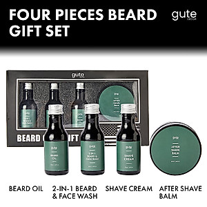 GUTE Gifts for Men & Dad, Birthday Gift, Box Real 50 Cal Ammo Set - Grooming & Shaving Set Perfect Gifts Ideas for Him - Military Storage Container, Skull Beer Mug Shave, Wash, Body Care