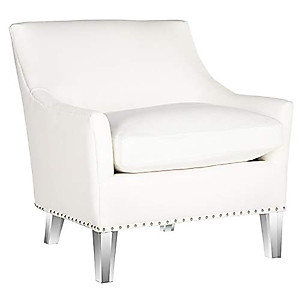 Safavieh Mercer Collection Hollywood Glam White Tufted Club Chair
