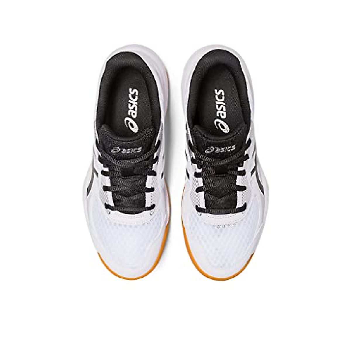 ASICS Kids Upcourt 5 GS Sneakers for Little, and Big Kid - Textile Upper with Lace-Up Closure, and Eye-Catching Design White/Black 6 Big Kid M