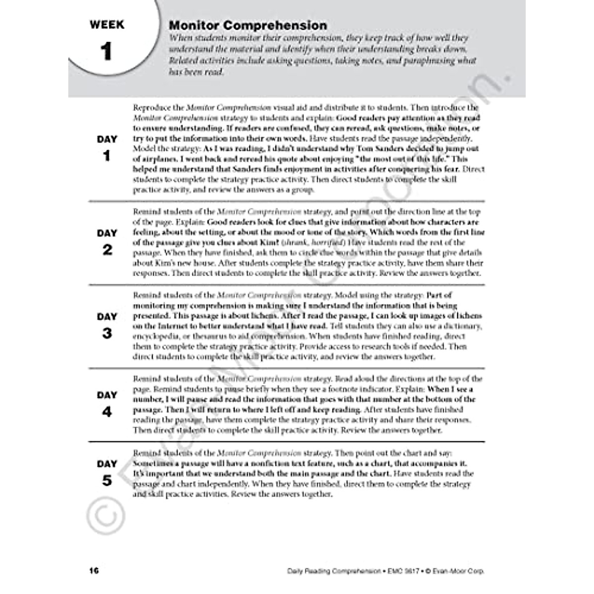 Evan-Moor Daily Reading Comprehension, Grade 7 - Homeschooling & Classroom Resource Workbook, Reproducible Worksheets, Teaching Edition, Fiction and Nonfiction, Lesson Plans, Test Prep